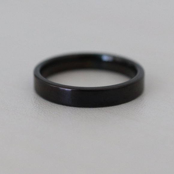 Accessories | Wedding Band Black Stainless Steel 38mm Mens Fashion Ring ...